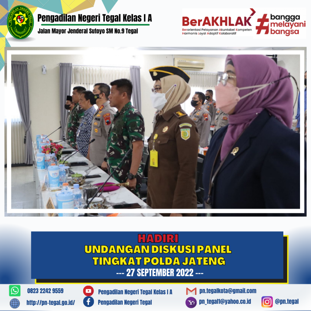 HADIRI UNDANGAN DISKUSI PANEL TINGKAT POLDA JATENG | PENGADILAN NEGERI ...