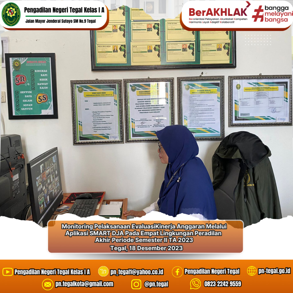 Monitoring Pelaksanaan Evaluasi Kinerja Anggaran Melalui Aplikasi SMART ...