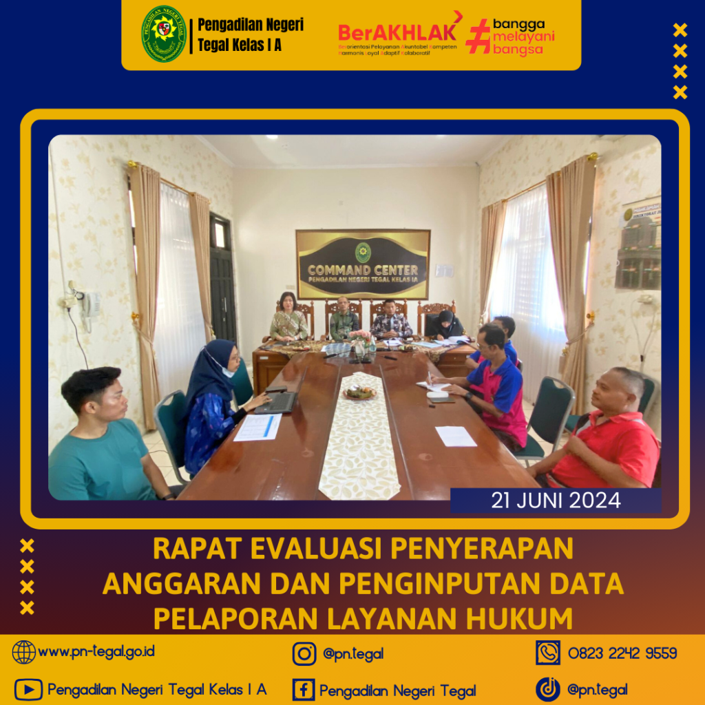 Zoom Meeting Rapat Evaluasi Penyerapan Anggaran dan Penginputan Data Pelaporan Layanan Hukum ...
