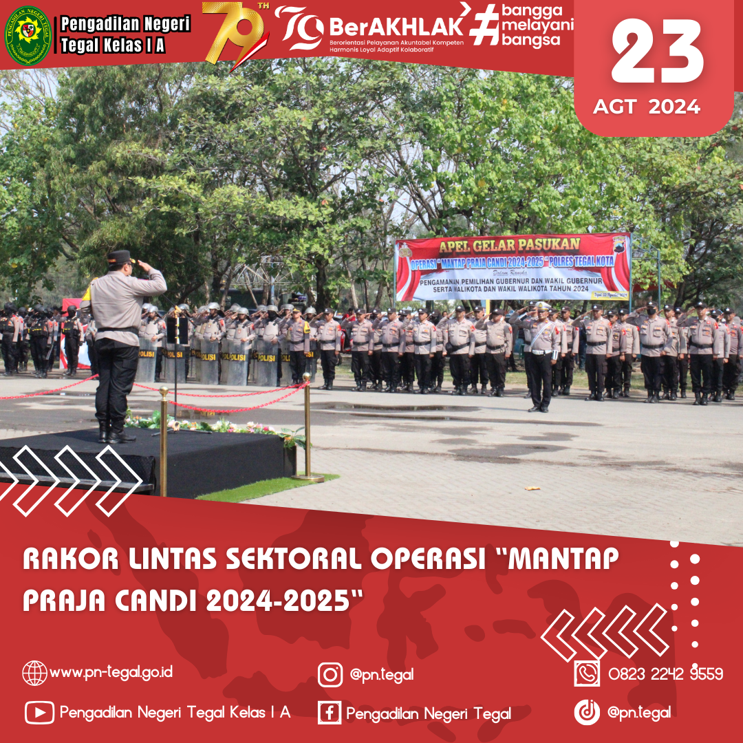 Rakor Lintas Sektoral Operasi “Mantap Praja Candi 2024-2025“ | PENGADILAN NEGERI TEGAL KELAS I A